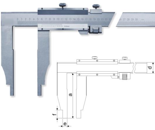 Long jaw vernier caliper